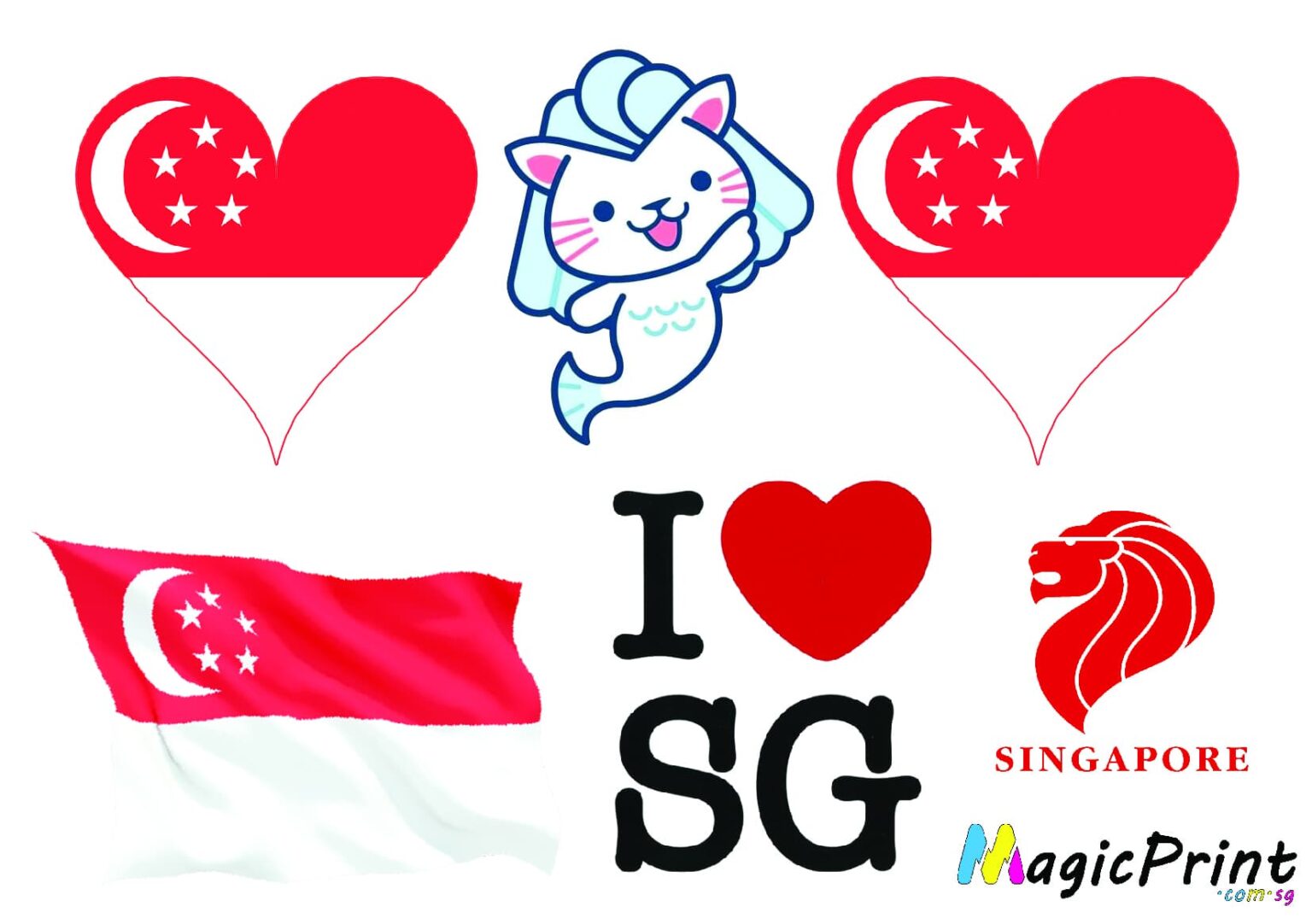 A7 NDP Tattoo sticker sheet pack (5 sheets) - Magic Print SG