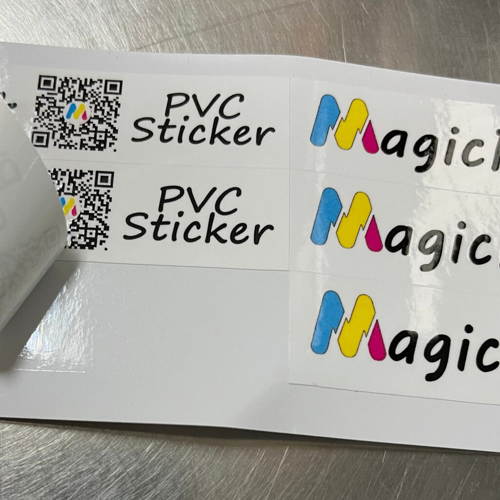 Customised PVC (White) Sticker Printing - Magic Print SG